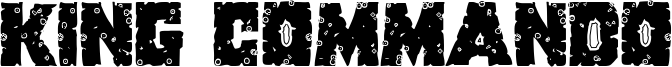 King Commando Riddled font | Fonts2u.com