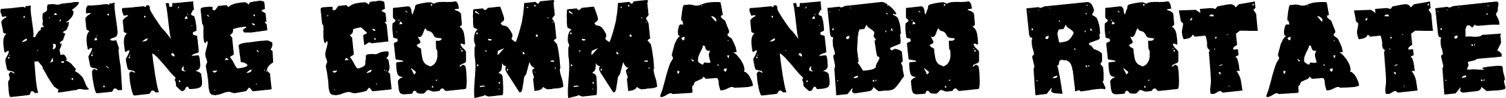 King Commando Rotate Regular font
