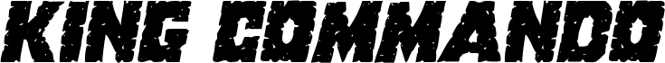 King Commando Riddled III font | Fonts2u.com