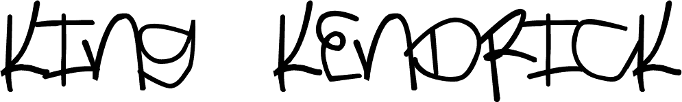 King Kendrick font | Fonts2u.com