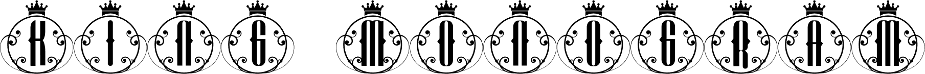 King Monogram font