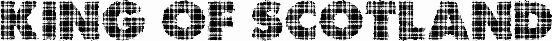 King of Scotland font