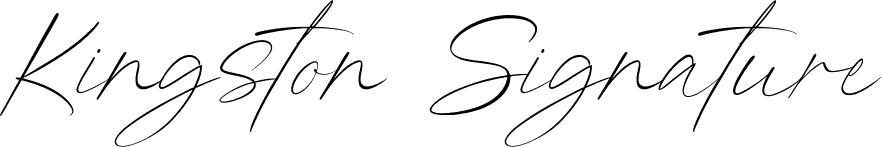 Kingston Signature font | Fonts2u.com