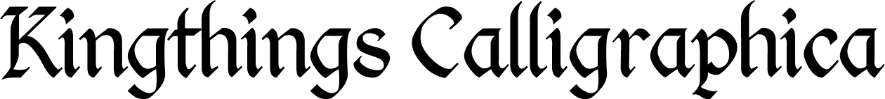 Kingthings Calligraphica Light font | Fonts2u.com
