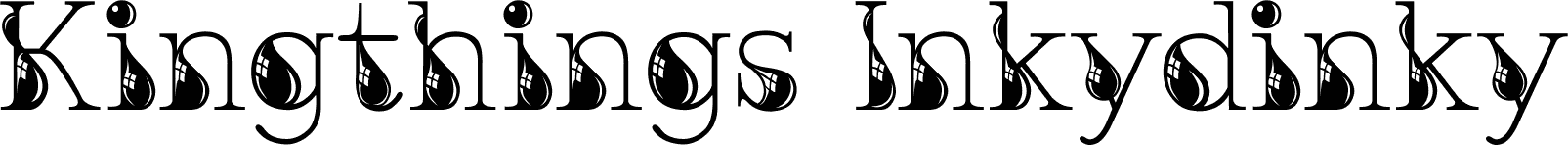 Kingthings Inkydinky font