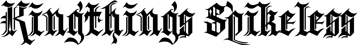 Kingthings Spikeless font | Fonts2u.com