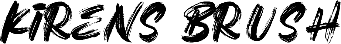 Kirens Brush DEMO Regular czcionka | Fonts2u.com