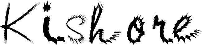 Kishore-Distort font | Fonts2u.com