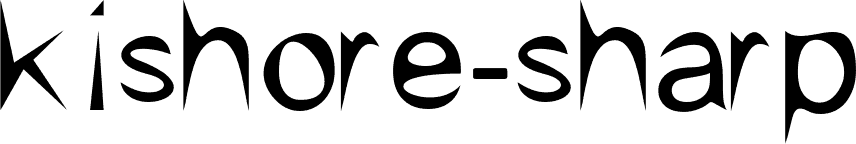 kishore-sharp font