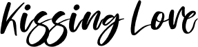 Kissing Love font