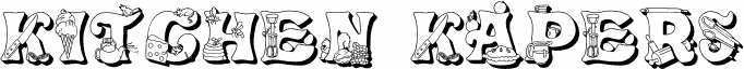 Kitchen Kapers I font