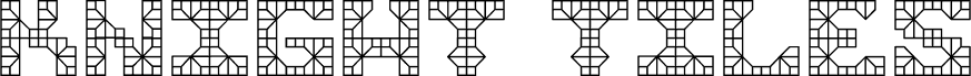 Knight Tiles Display Geometric Tiles font