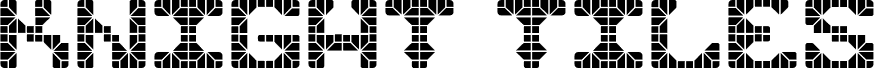 Knight Tiles Display Geometric Tiles font