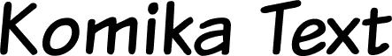 Komika Text Kaps Bold font