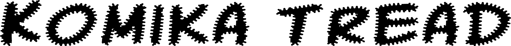 Komika Tread font | Fonts2u.com
