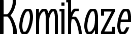 Komikaze Regular font | Fonts2u.com