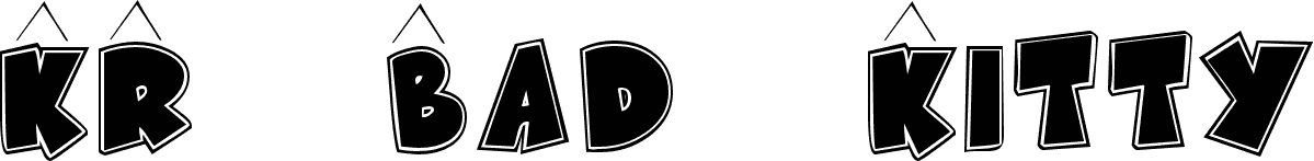KR Bad Kitty font | Fonts2u.com