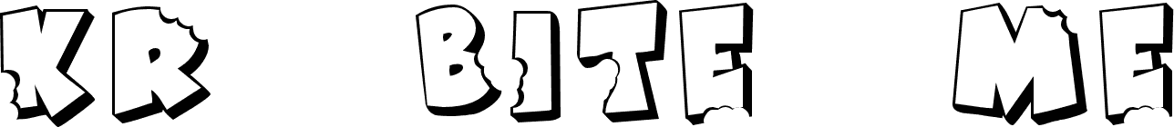 KR Bite Me font | Fonts2u.com
