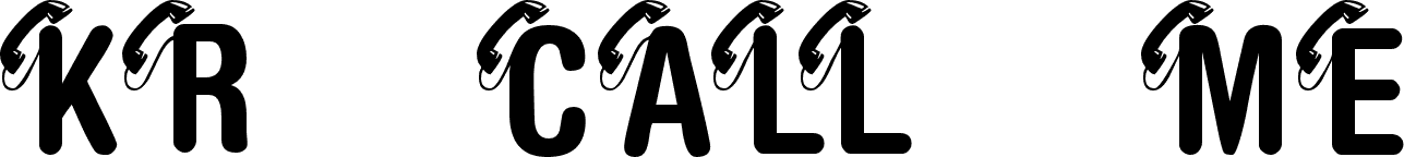 KR Call Me font | Fonts2u.com
