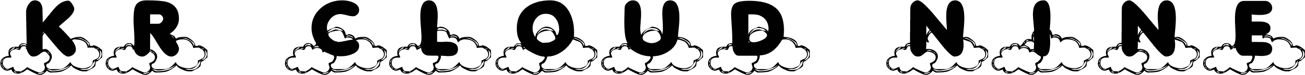 KR Cloud Nine font