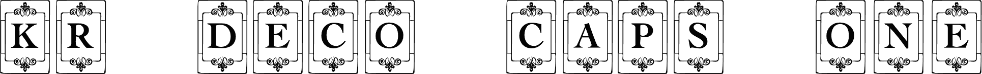 KR Deco Caps One font | Fonts2u.com