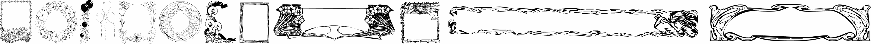 KR Fab Frames and Borders font | Fonts2u.com