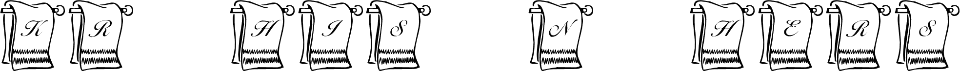 KR His N Hers font | Fonts2u.com