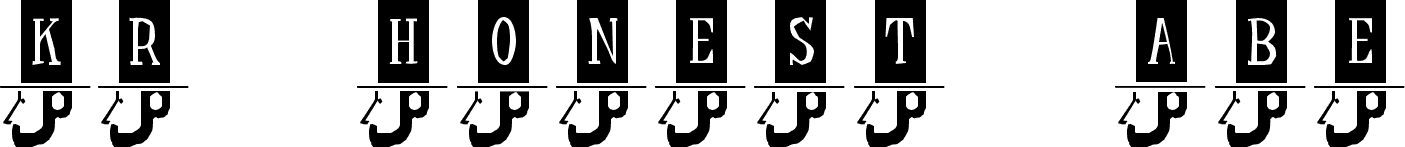 KR Honest Abe font | Fonts2u.com