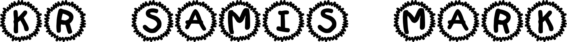 KR Sami's Mark font