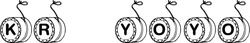 KR YoYo font | Fonts2u.com