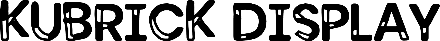 Kubrick Display font | Fonts2u.com