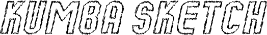 Kumba Sketch Outline font | Fonts2u.com