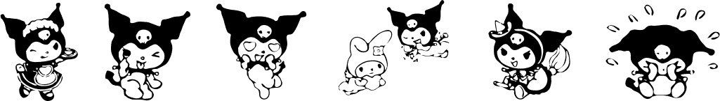 Kuromi dingbats font