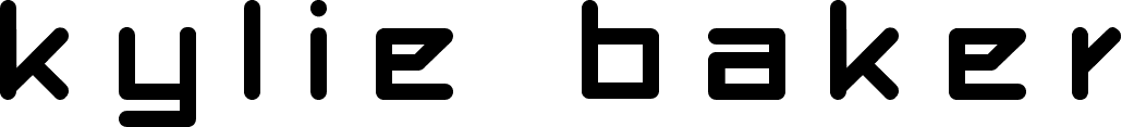 kylie baker Bold font