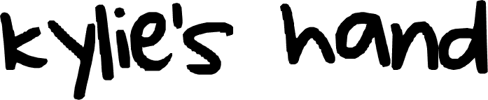 kylie's hand font | Fonts2u.com