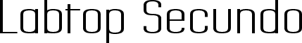 Labtop Secundo font