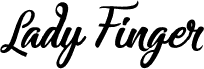 Lady Finger font
