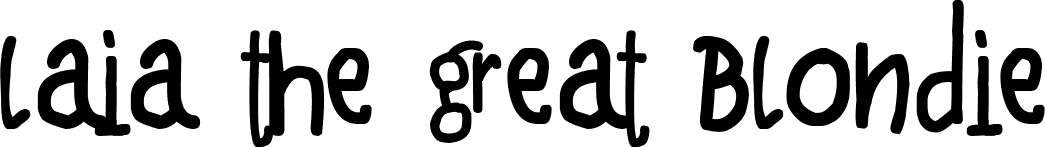 Laia the Great Blondie font | Fonts2u.com