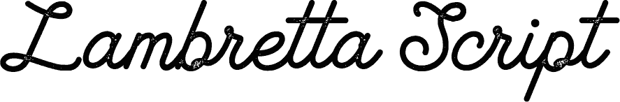 Lambretta Script Stamp font
