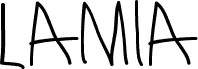 Lamia Bold font