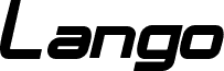 Langó Italic font