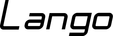 Langó Italic font