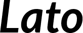Lato Bold font