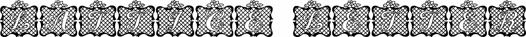 Lattice Letter font | Fonts2u.com