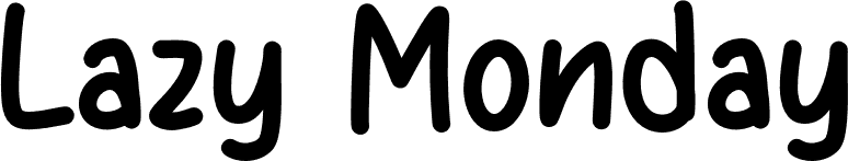 Lazy Monday font | Fonts2u.com