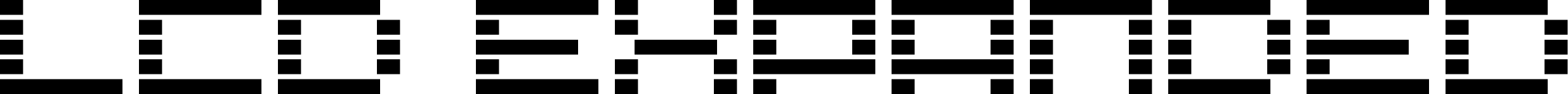 Lcd Expanded Regular font | Fonts2u.com