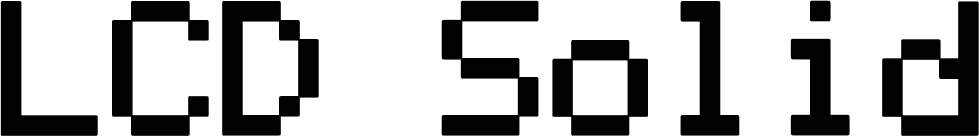 LCD Solid font | Fonts2u.com