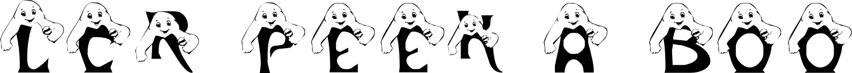 LCR Peek A Boo font | Fonts2u.com