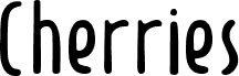 LD Cherries Semi Bold font