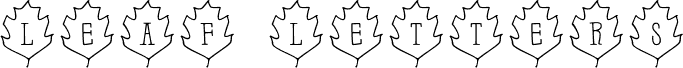 Leaf Letters Regular Demo font